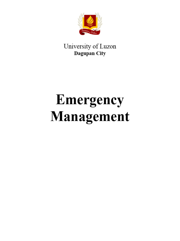 Emergency Management | PDF | Risk | First Aid