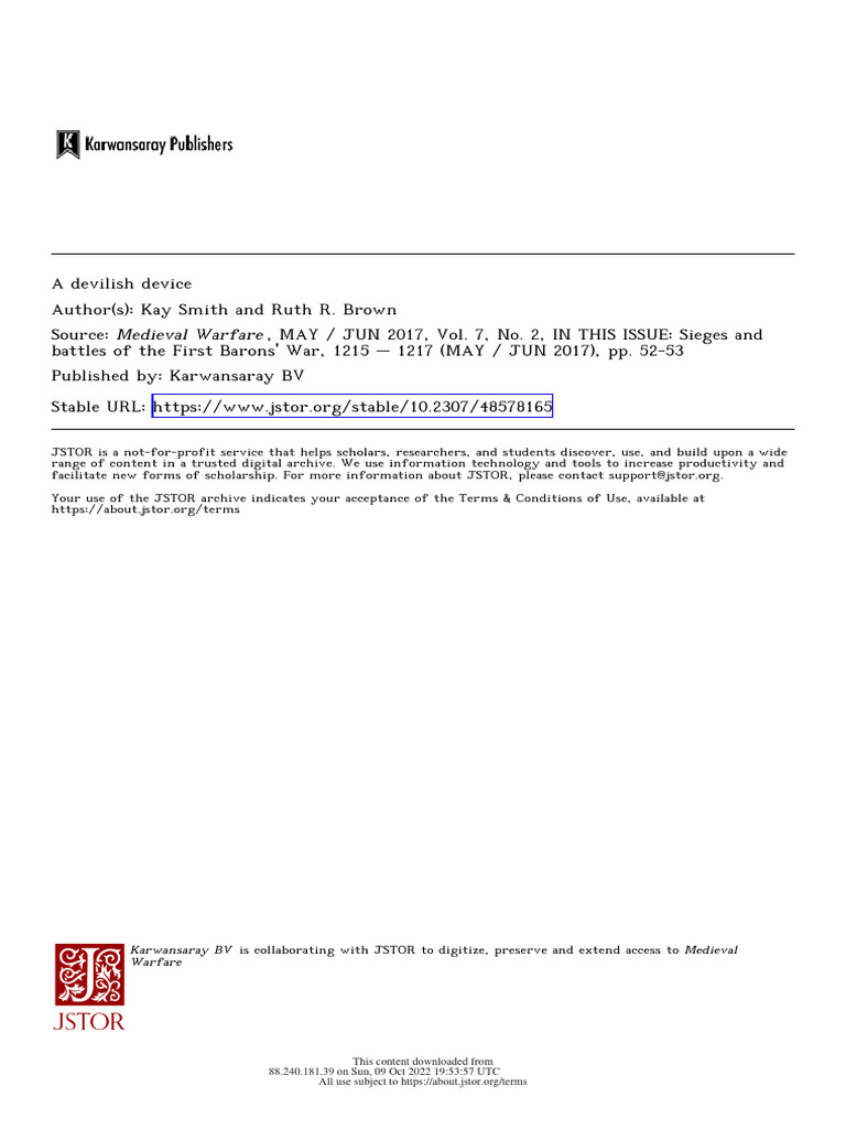 A Devilish Device THE CROSSBOW | Download Free PDF | Projectile Weapons ...