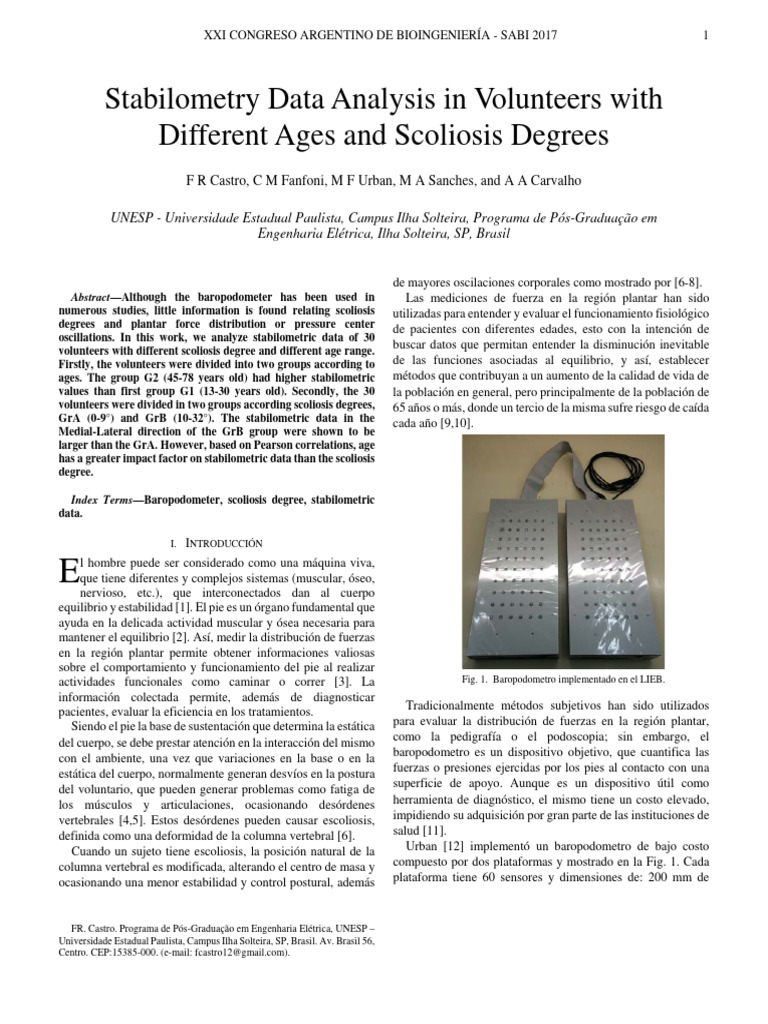 Stabilometry Data Analysis in Volunteers With Different Ages and ...