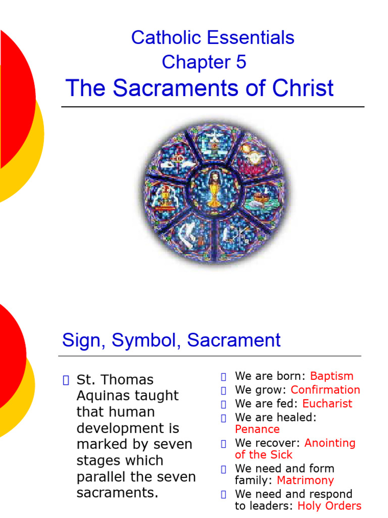 Catholic Essentials PP Chapter 5 | PDF | Sacraments | Eucharist