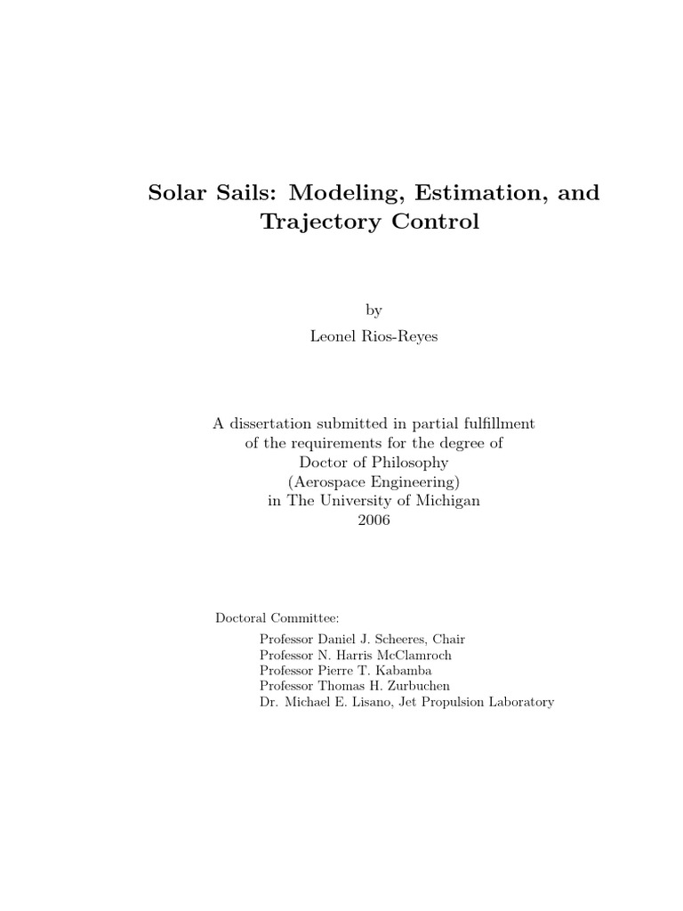 Rios Reyes Dissertation | PDF | Force | Orbit