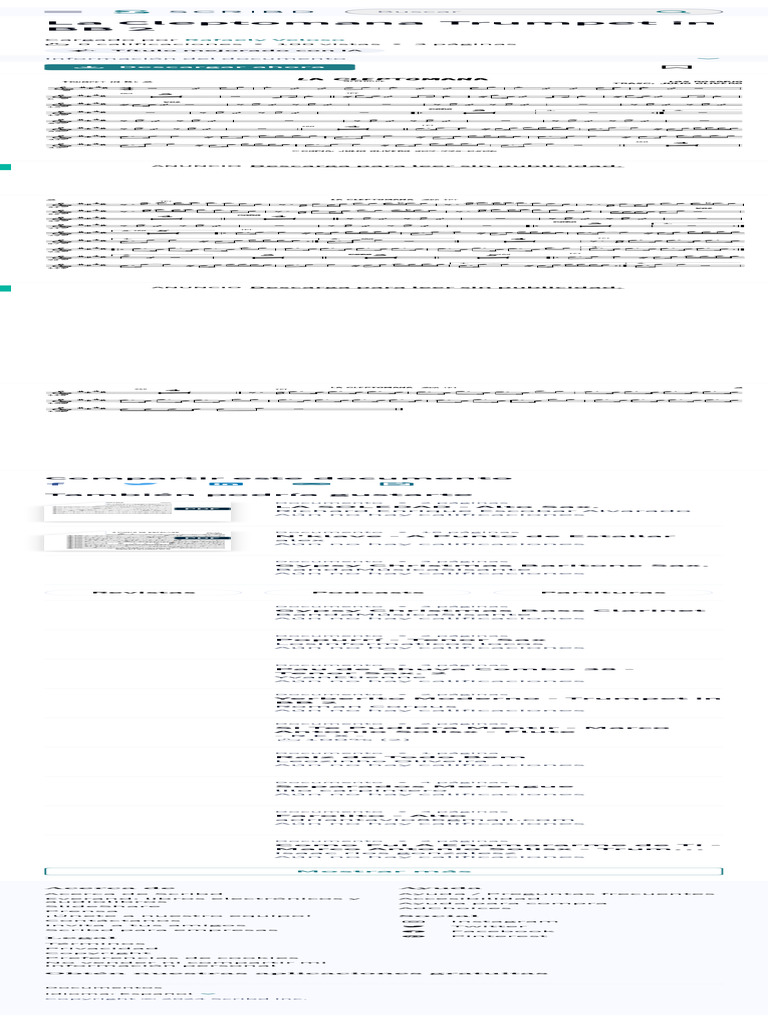 La Cleptomana Trumpet in BB 2 PDF | PDF | Scribd
