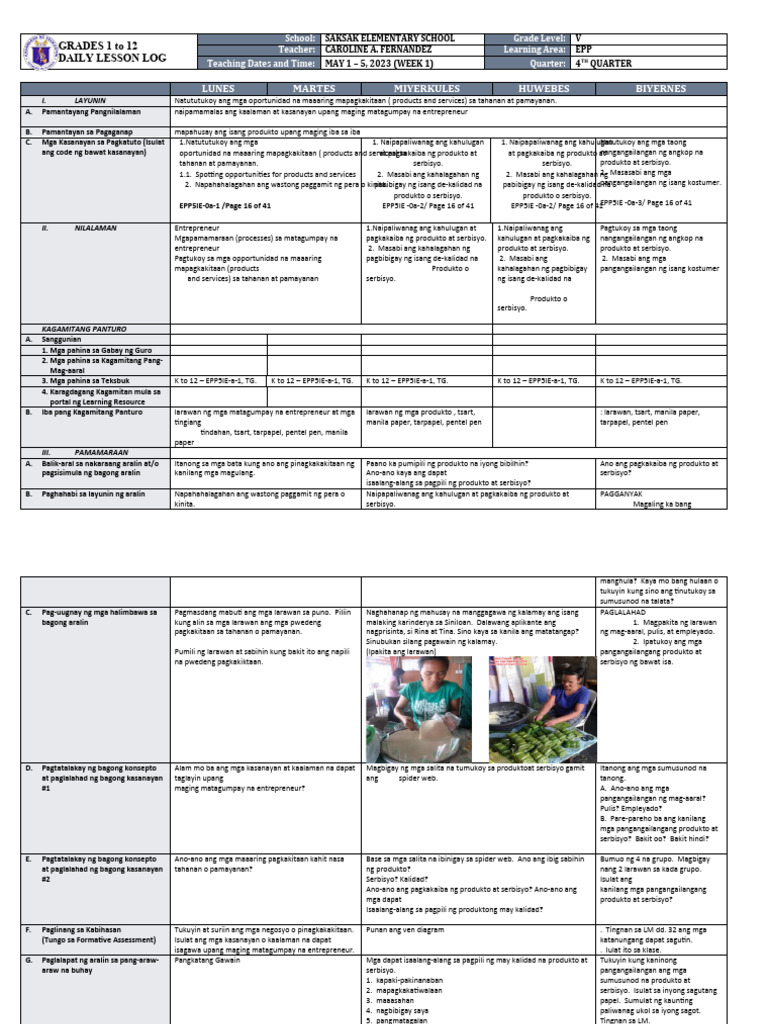DLL_EPP 5_Q4_W1 | PDF