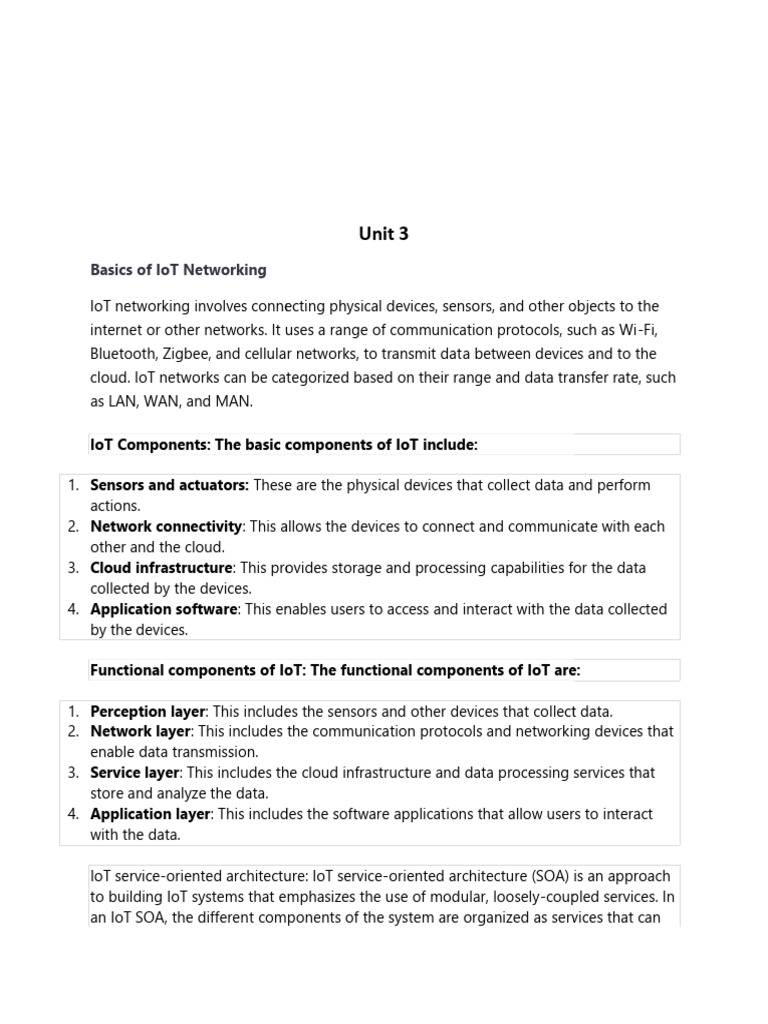 IoT unit 3 | PDF | Radio Frequency Identification | Internet Of Things