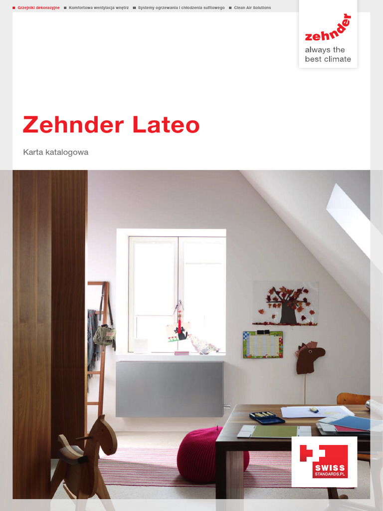 Asset Karta Katalogowa Zehnder Lateo | PDF