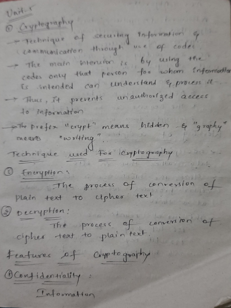 CN Unit 5 | PDF | Key (Cryptography) | Cryptography