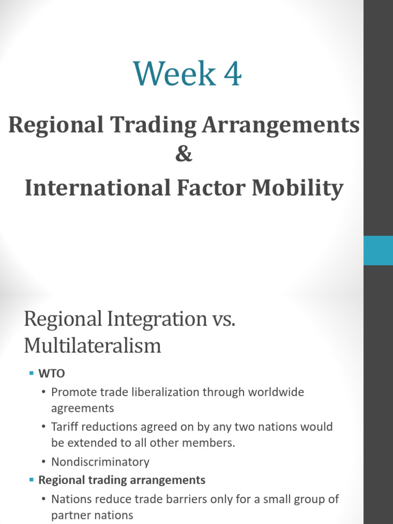 KTQT - ST Slide - Week 4 - Chapter 8-9 - Regional Trading Arrangement ...