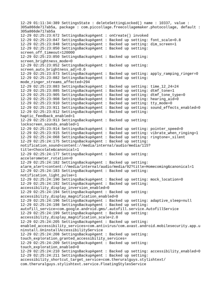 Settings Provider Pdf Java Programming Language Backup