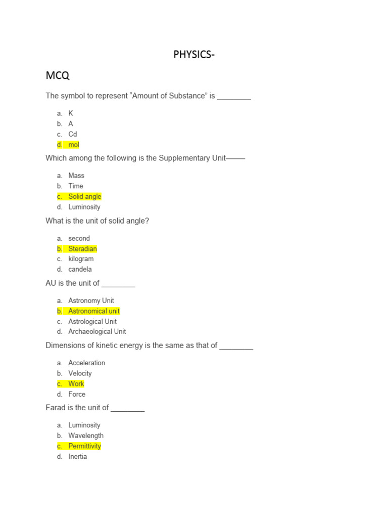 Physics - Class 11 | PDF | Rotation Around A Fixed Axis | Force