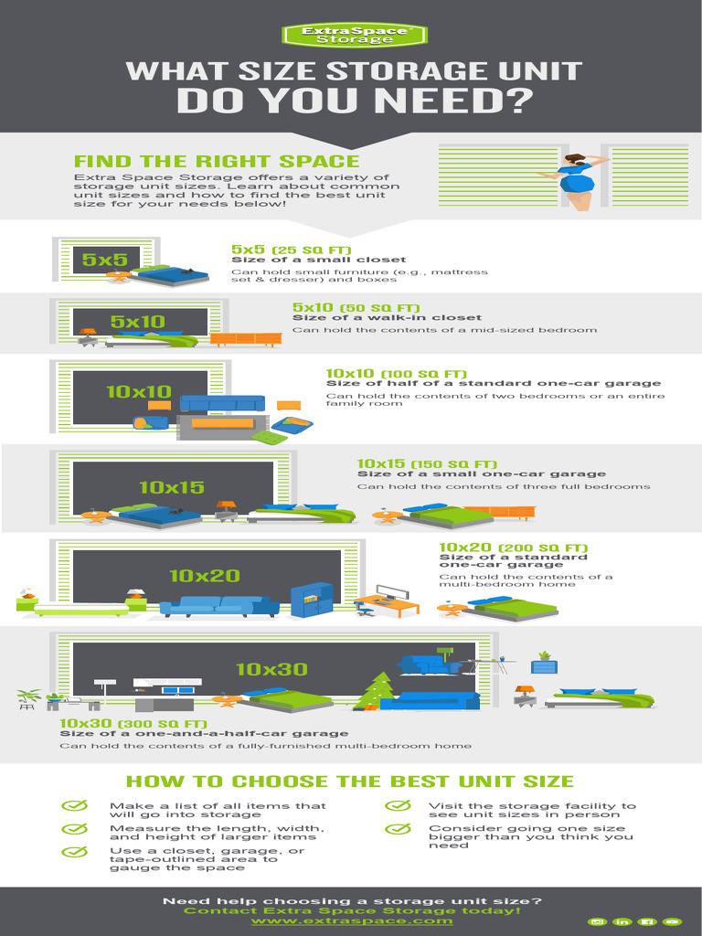 self-storage-size-guide-infographic | PDF
