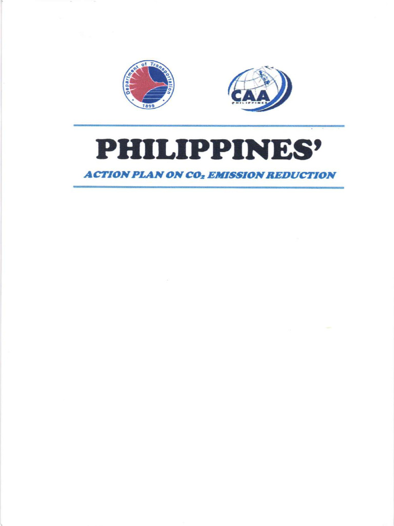 Philippines Aviation CO2 Emission Action Plan | PDF | Climate Change ...