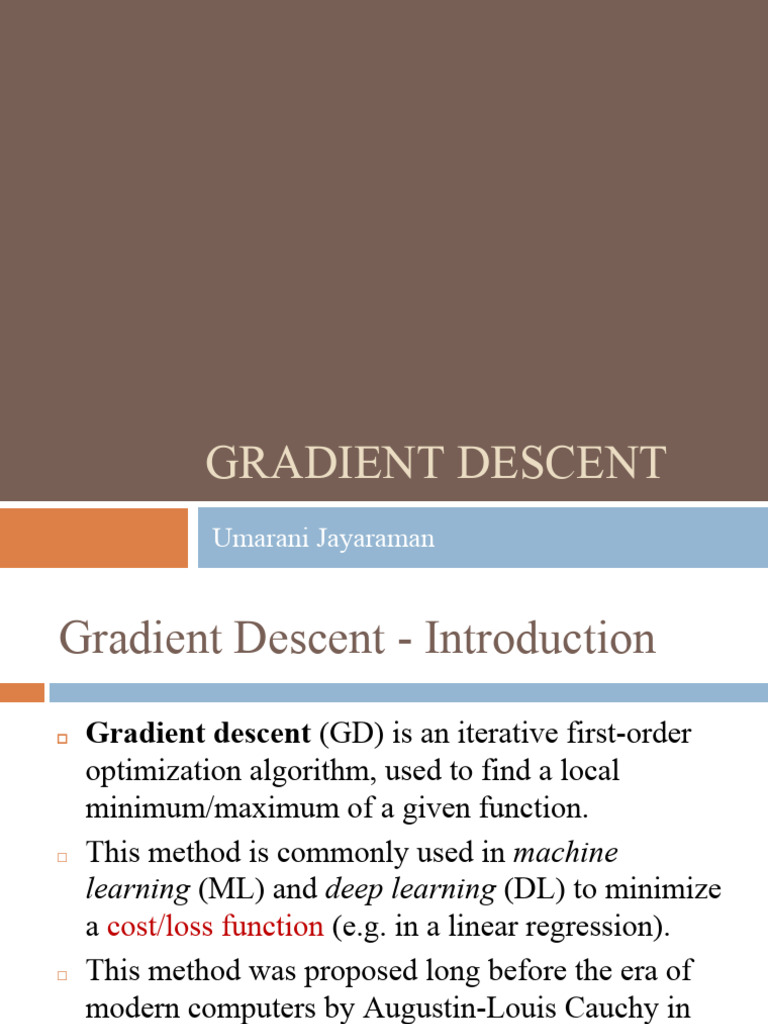 Lec 5 - Gradient-Descent | PDF | Derivative | Function (Mathematics) Lec 5 - Gradient-Descent | PDF | Derivative | Function (Mathematics)