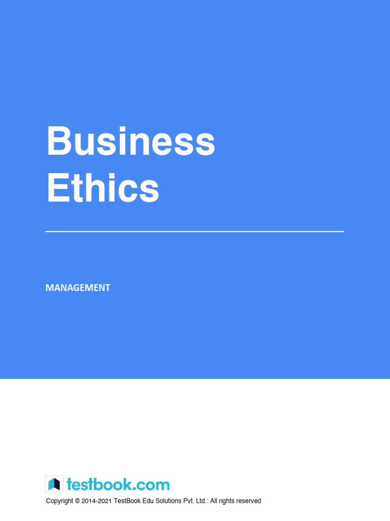 Business Ethics - Study Notes | PDF | Utilitarianism | Pleasure
