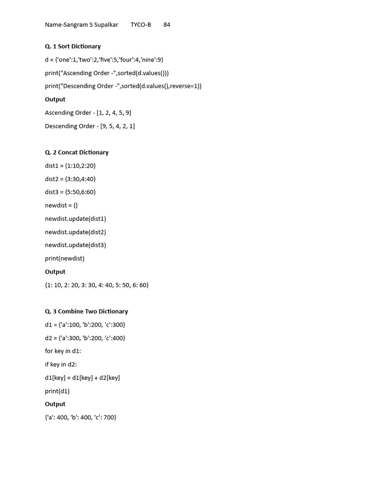 Experiment 9 Programs | PDF