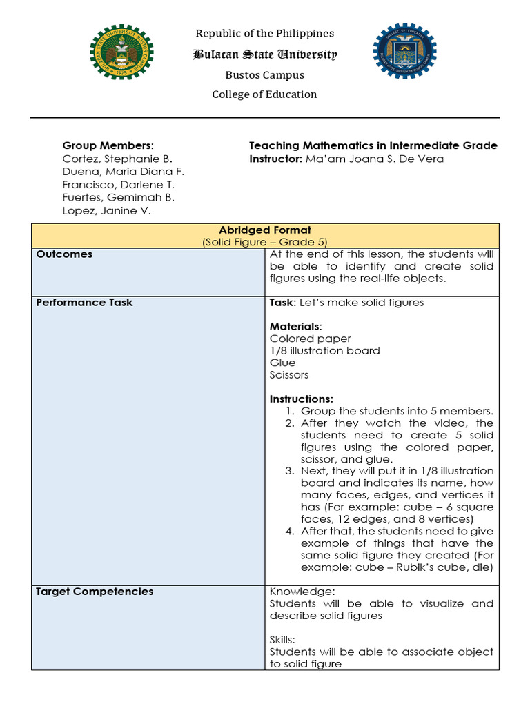 F2F - TMIG FINAL OUTPUT - Solid Figures | PDF | Human Communication | Cognitive Science