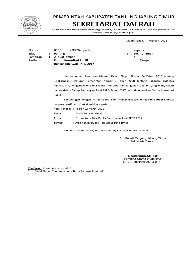 Surat Musren Des Kel Dan Kec 2015.docx 1 | PDF