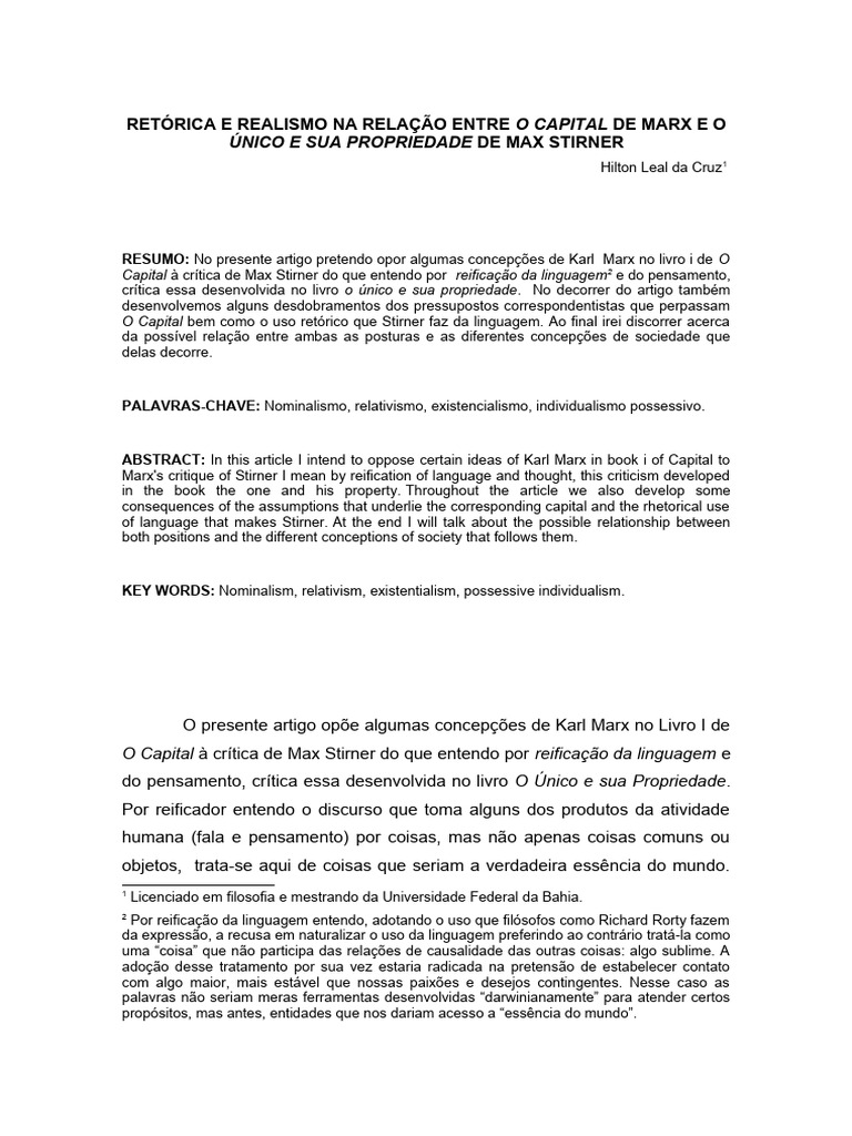 410-Texto Do Artigo-700-1-10-20120820 | PDF | Karl Marx | Science