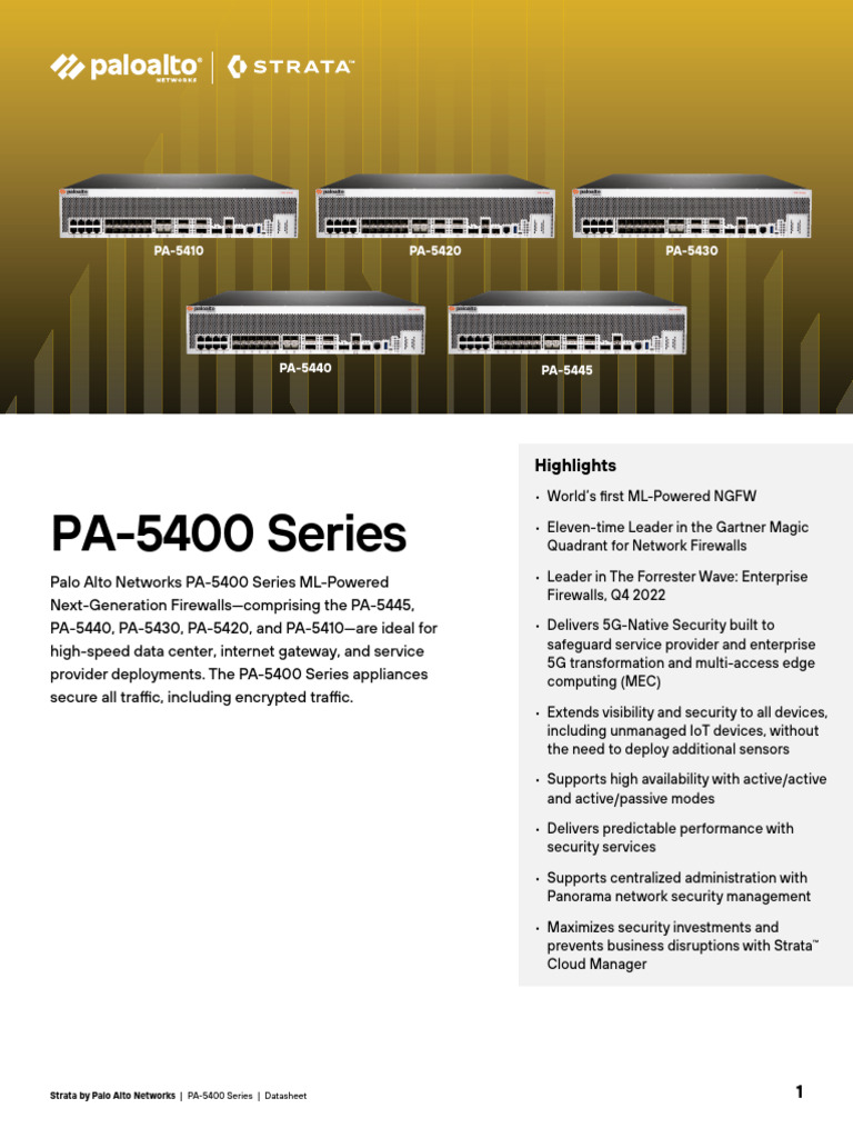 PA-5400 Series | PDF | Security | Computer Security