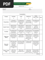 Acrostic Poem Rubric | PDF