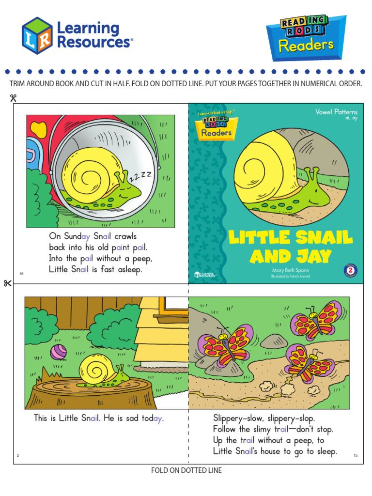 Reading Rods Snail - Jay Book Level 2 | PDF | Learning Methods | Human ...