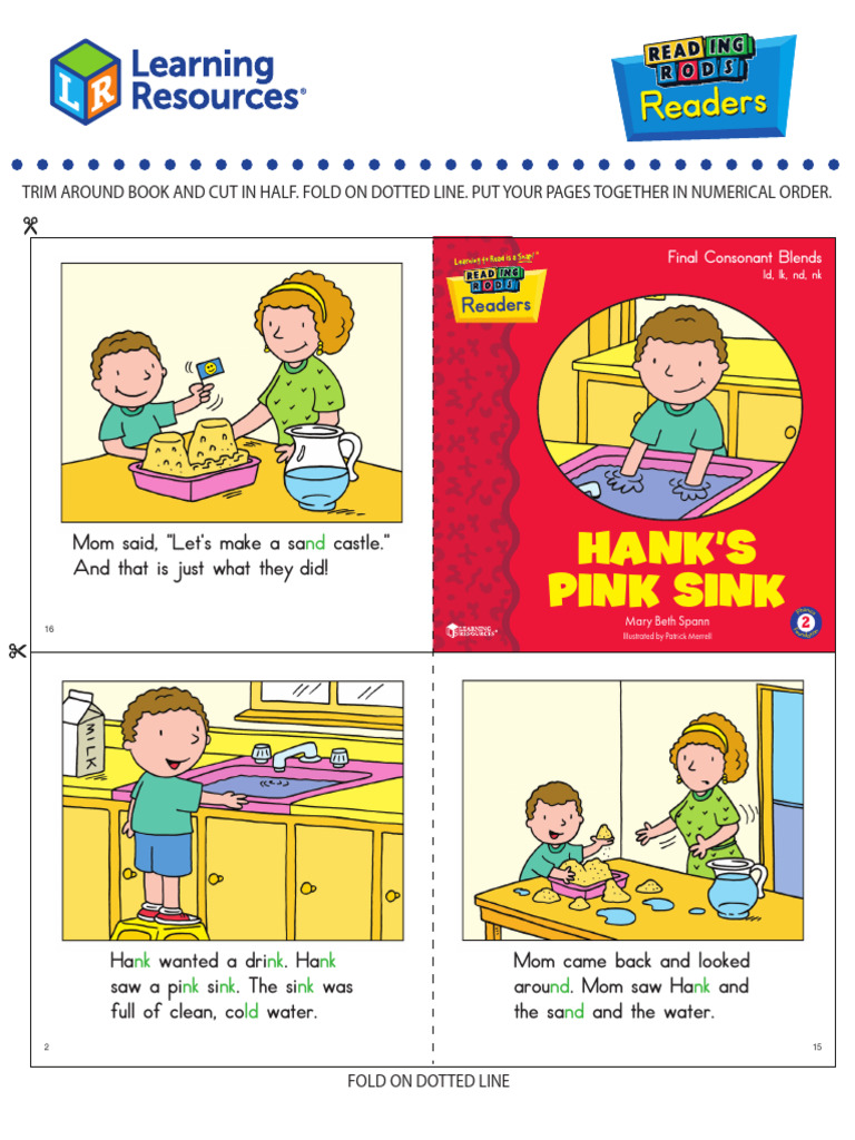 Reading Rods Hanks Pink Sink Level 2 | PDF | Written Communication ...