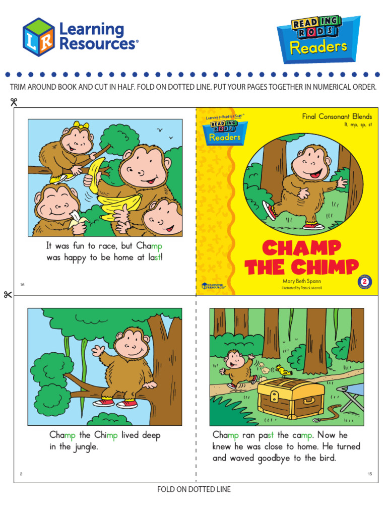 Reading Rods Champ The Chimp Level 2 | PDF | Learning Methods | Writing
