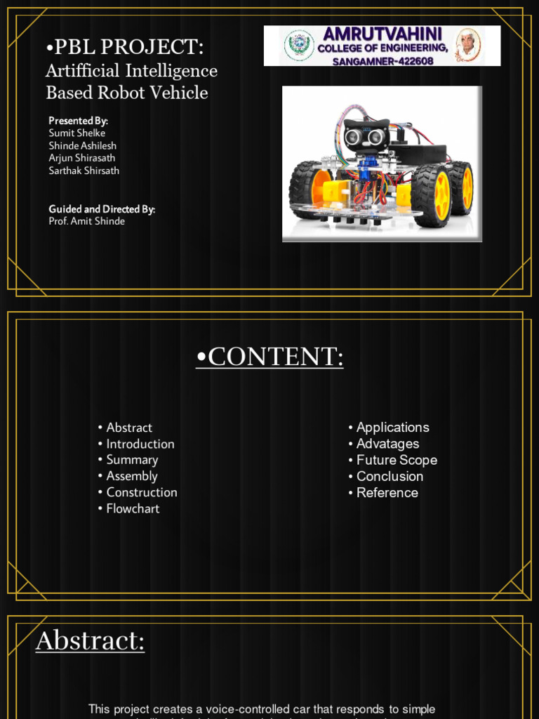 Arduino Obstacle Avoiding And Voice Control Car Pdf Arduino Robot 5254