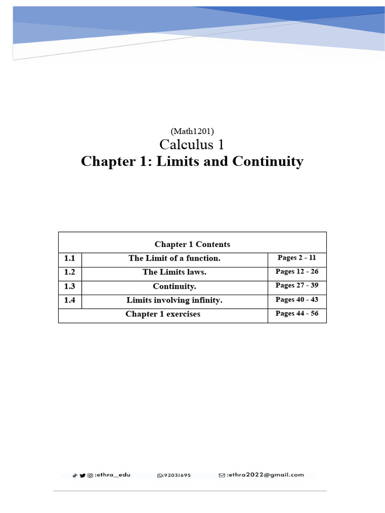 Chapter 1 | PDF | Function (Mathematics) | Continuous Function
