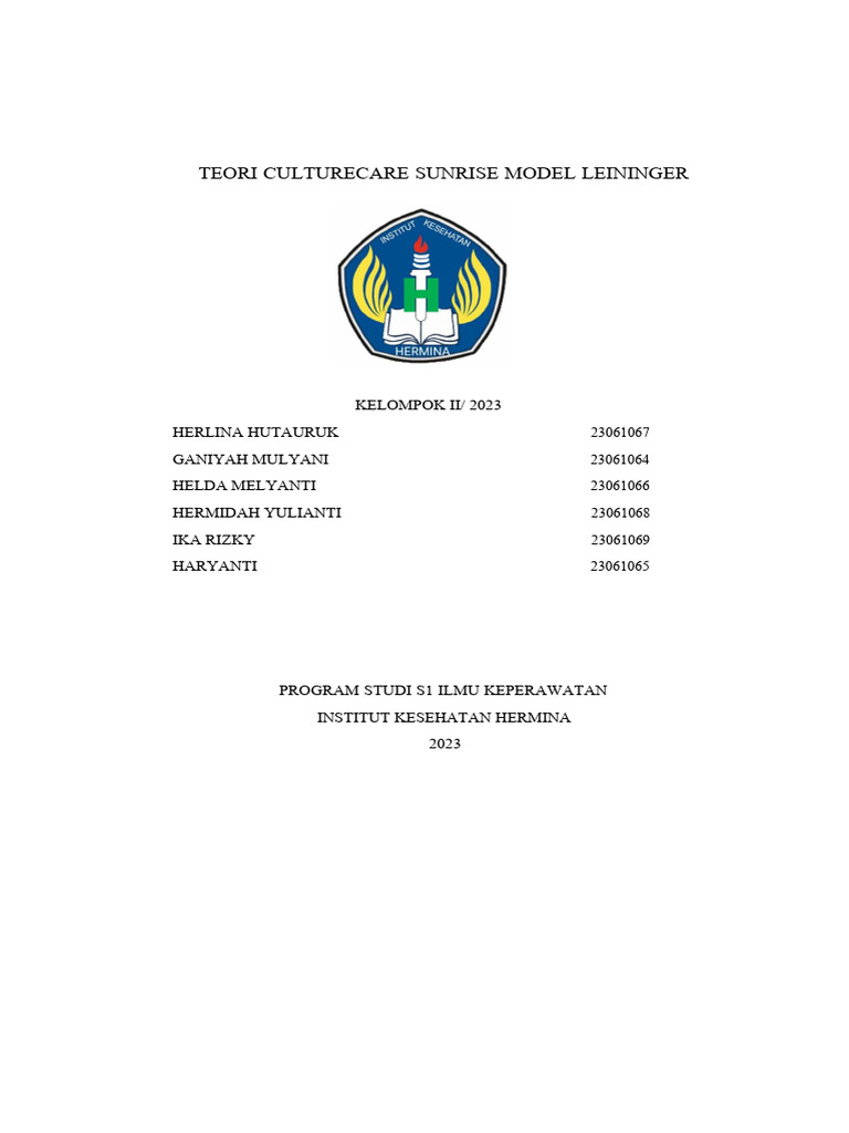 Sunrise Model Leininger | PDF