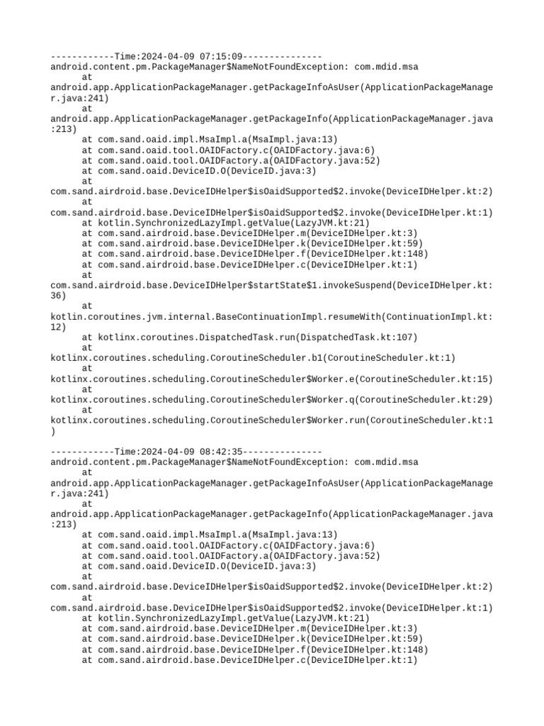 Exception 20240409 | PDF | Java Platform | Java Specification Requests