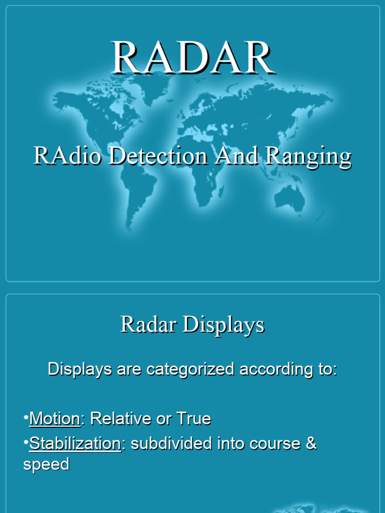 Understanding Radar Displays and Navigation | PDF | Radar | Navigation