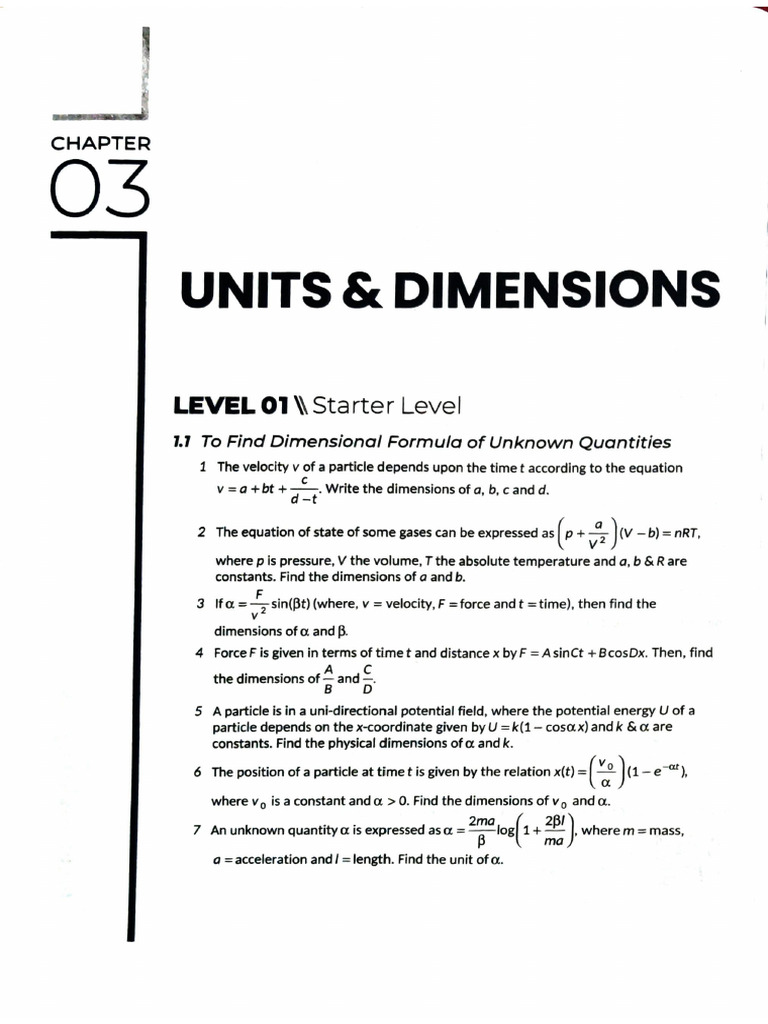 3.1) Units & Dimensions | PDF