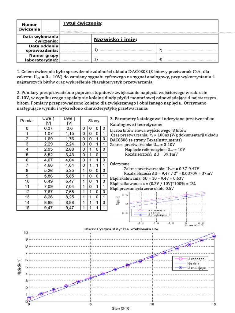 EAP Sprawozdanie Lab9 | PDF
