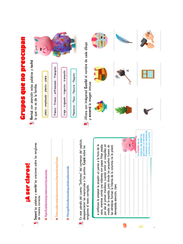 actividades de lectura y escritura 2 | PDF