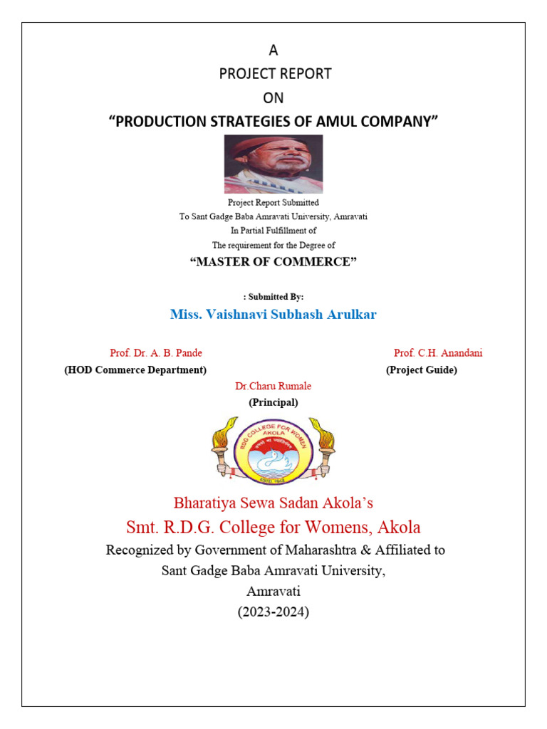 Amul Production Strategies Analysis | PDF | Butter | Milk