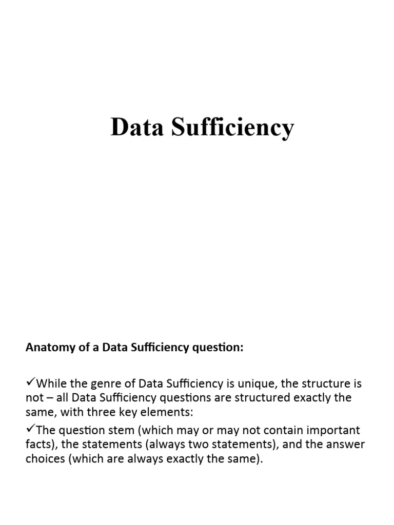 UNIT - V Data Sufficiency | PDF | Interest | Question