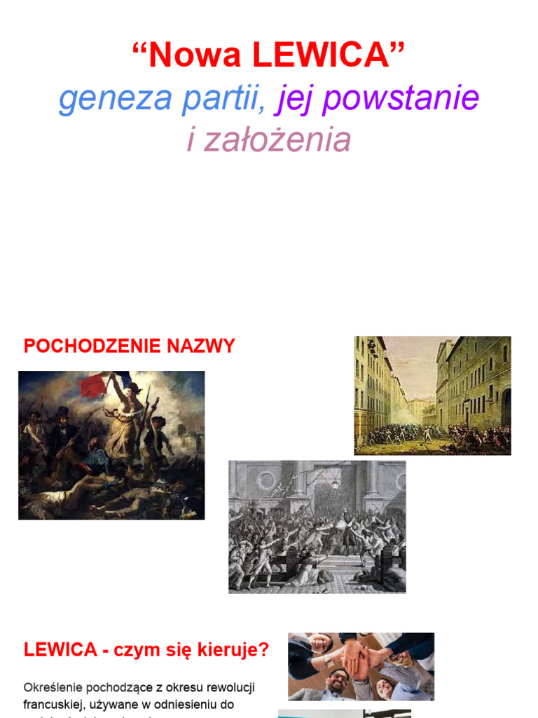 Nowa Lewica Prezentacja | PDF