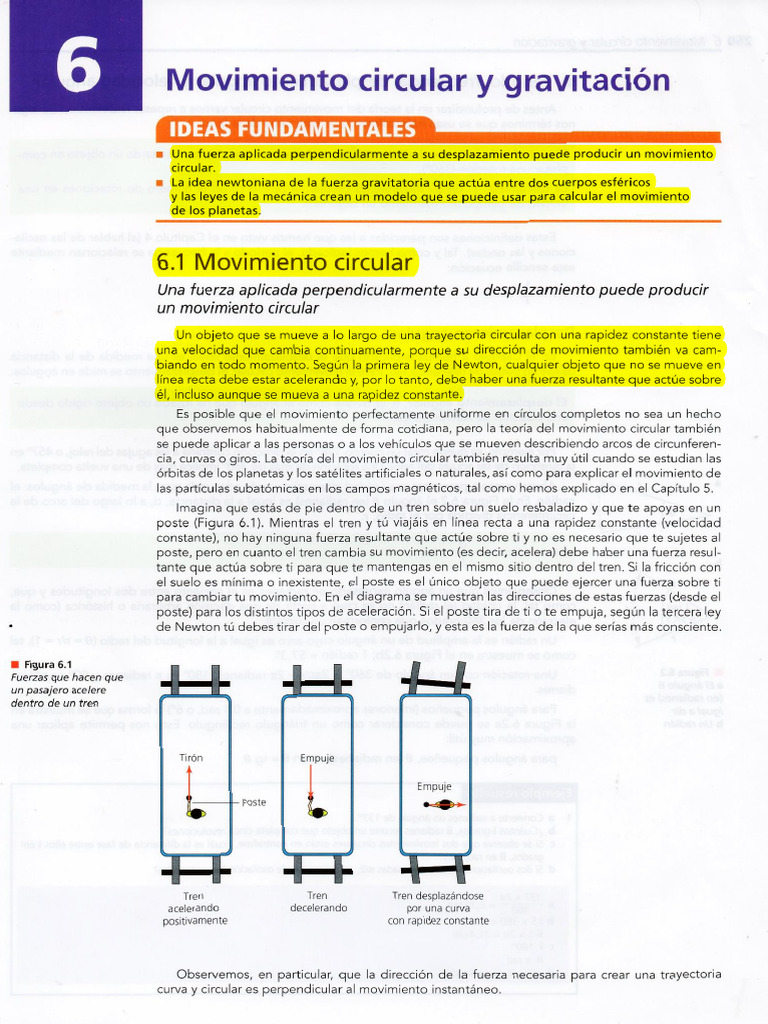 6 - Movimiento Circular y Gravitacion | PDF | Fuerza | Gravedad