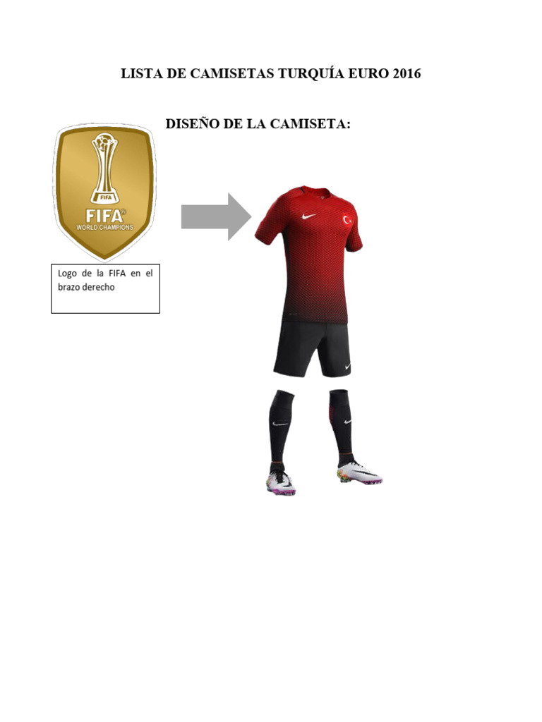 LISTA DE CAMISETAS | PDF