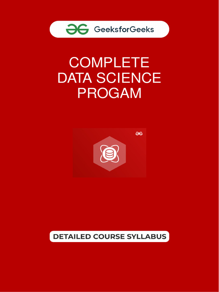 GFG Data Sci Course | PDF