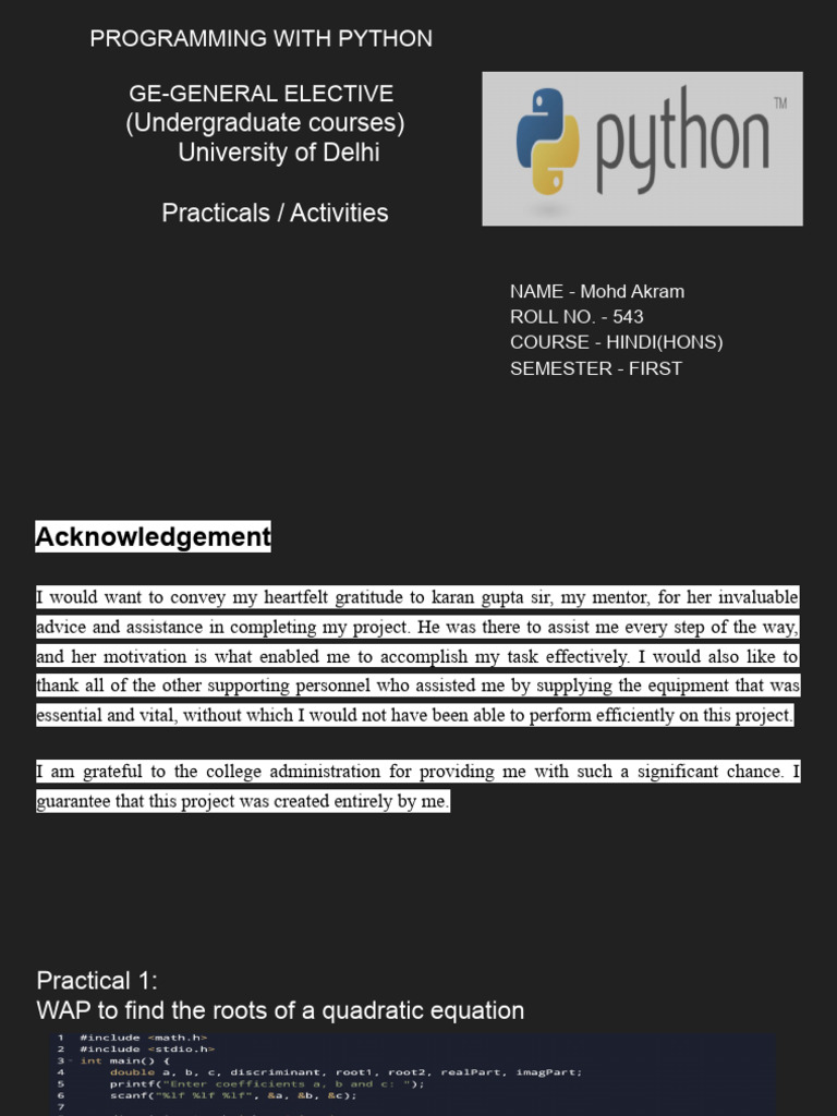 Programming With Python | PDF | String (Computer Science) | Letter Case