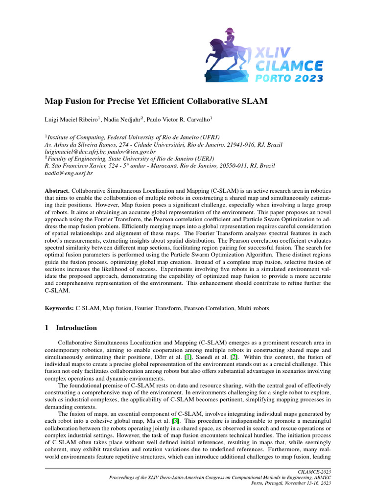 Map Fusion For Precise Yet Efficient Collaborative SLAM | PDF | Discrete Fourier Transform ...