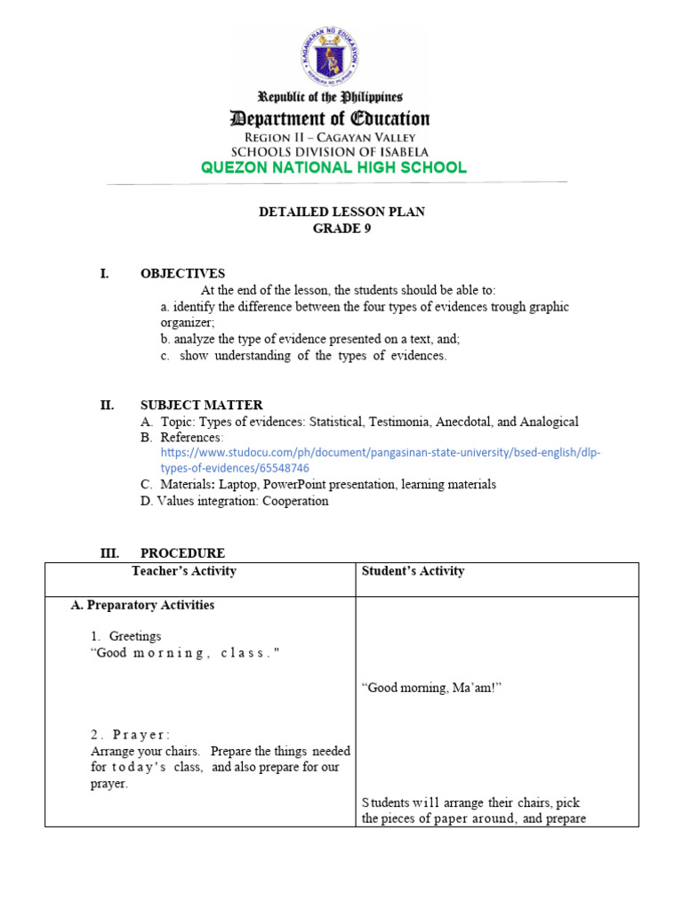 Types Of Evidence Dlp Pdf Evidence Mathematical Proof