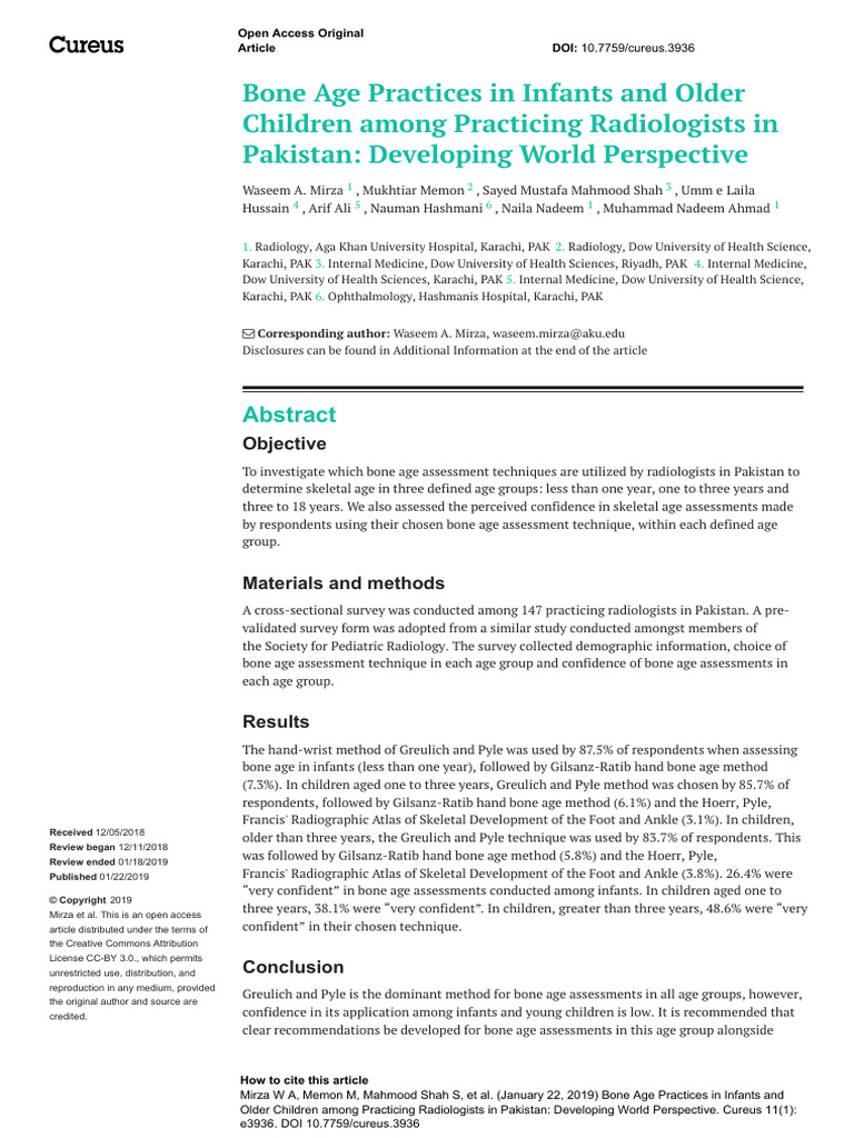 Hand Bone Age - A Digital Atlas of Skeletal Matury | Download Free PDF ...