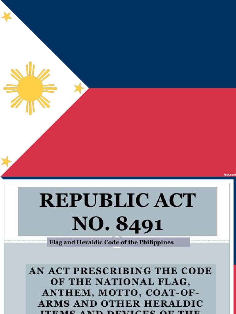 ra 8491 | PDF | Heraldry | Flag