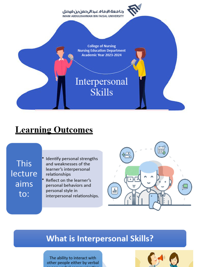 Interpersonal Skills | PDF | Communication | Nonverbal Communication