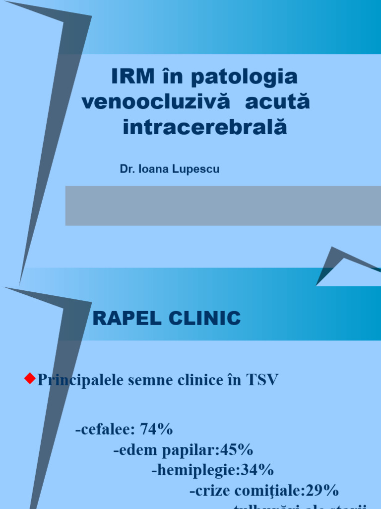 Tromboze Venoase IRM | PDF