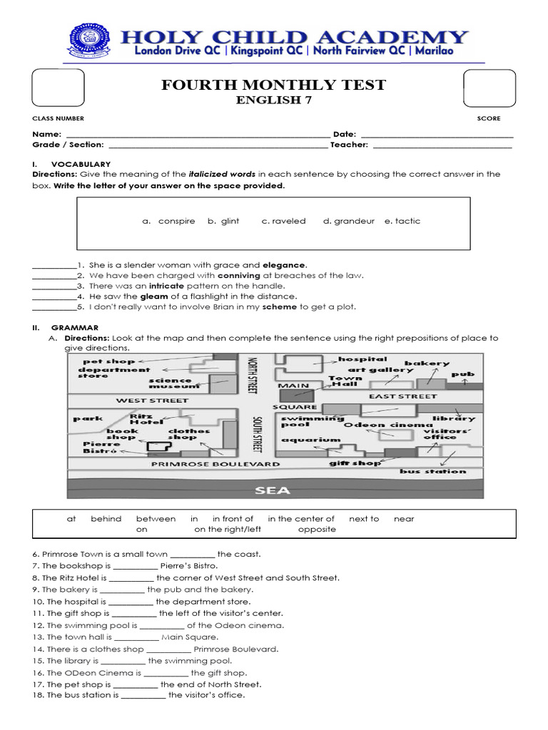 ENGLISH 7 4th MT Final | PDF