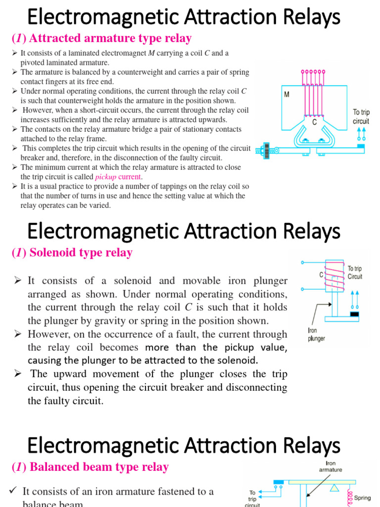 Electromagnetic-Attraction-Relays | PDF | Relay | Electromagnetic Induction