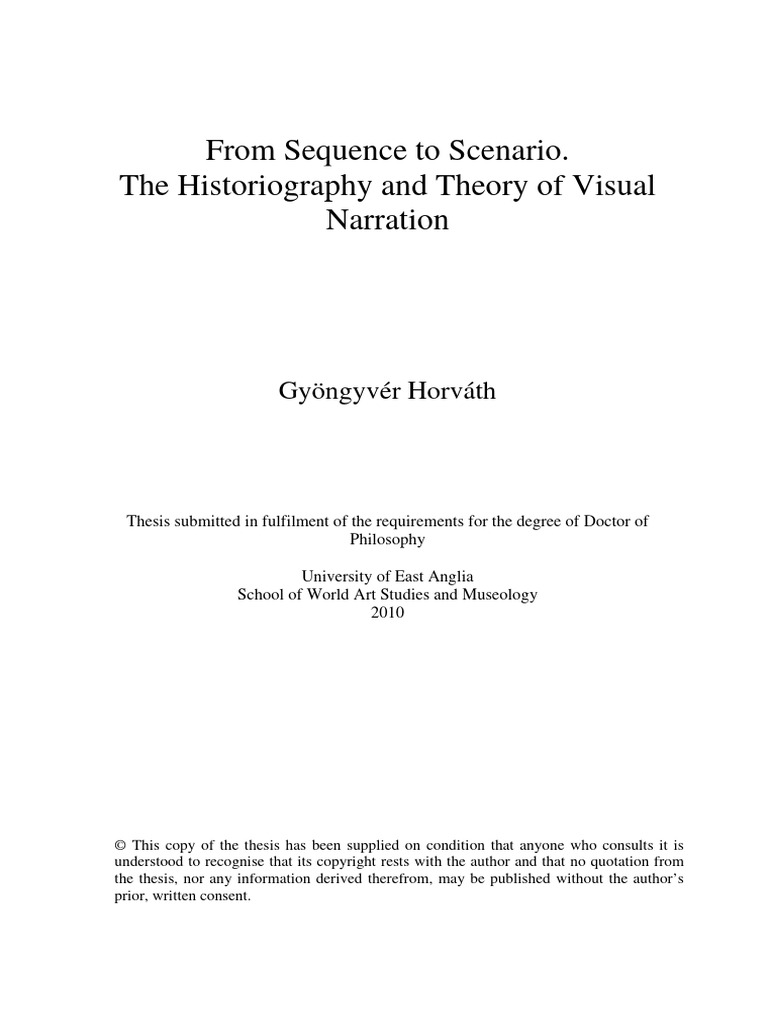 From Sequence To Scenario. The Historiography and Theory of Visual ...